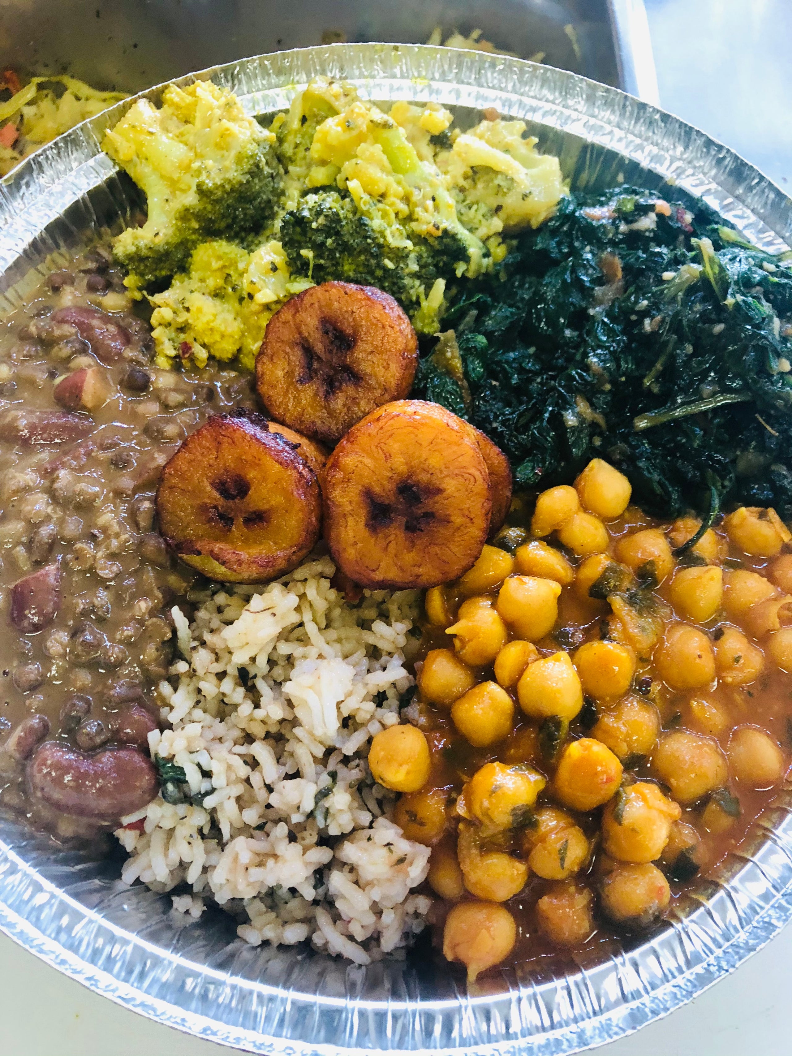 Medium Combo Plate | Caribbean Style Vegan